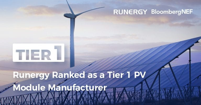 Runergy Ranked as a BloombergNEF Tier 1 PV Module Manufacturer ...